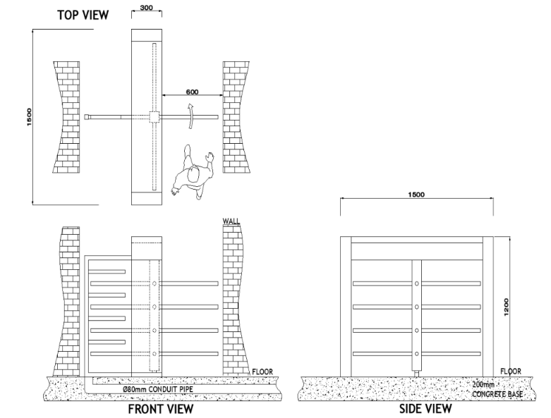 Smart Half Height Turnstile – Smart Infocom Pvt. Ltd